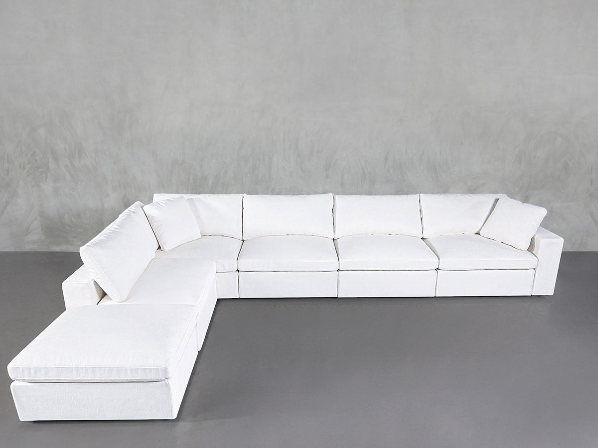 6-Seat Modular Corner Lounger Sectional Sofa | 7th Avenue